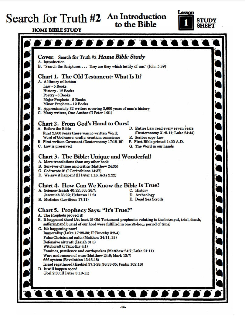 Search for Truth 2 Student Study Sheets (PDF) | Pentecostal Publishing ...