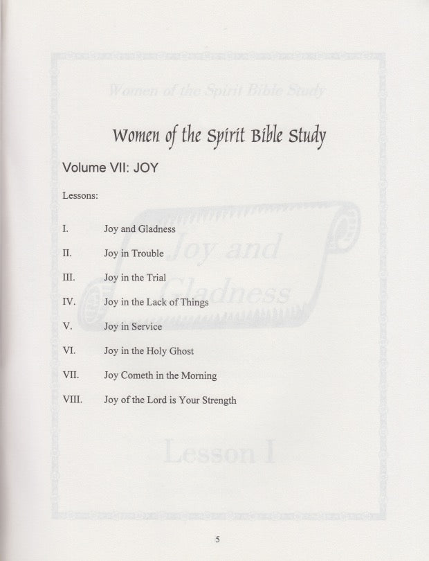 Women of the Spirit - Volume 7 - Joy! | PPH